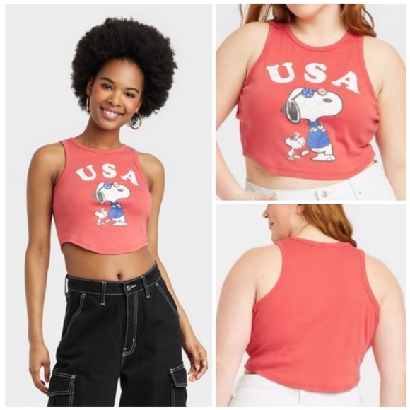Grayson Threads | Tops | Nwt Grayson Threads Peanuts Usa Snoopy Graphic ...